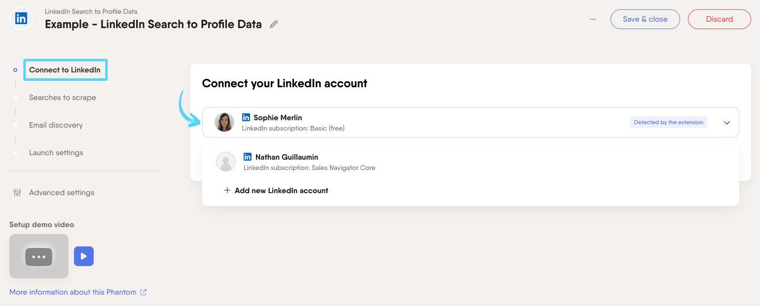 How to use the LinkedIn Search to Profile Data – PhantomBuster