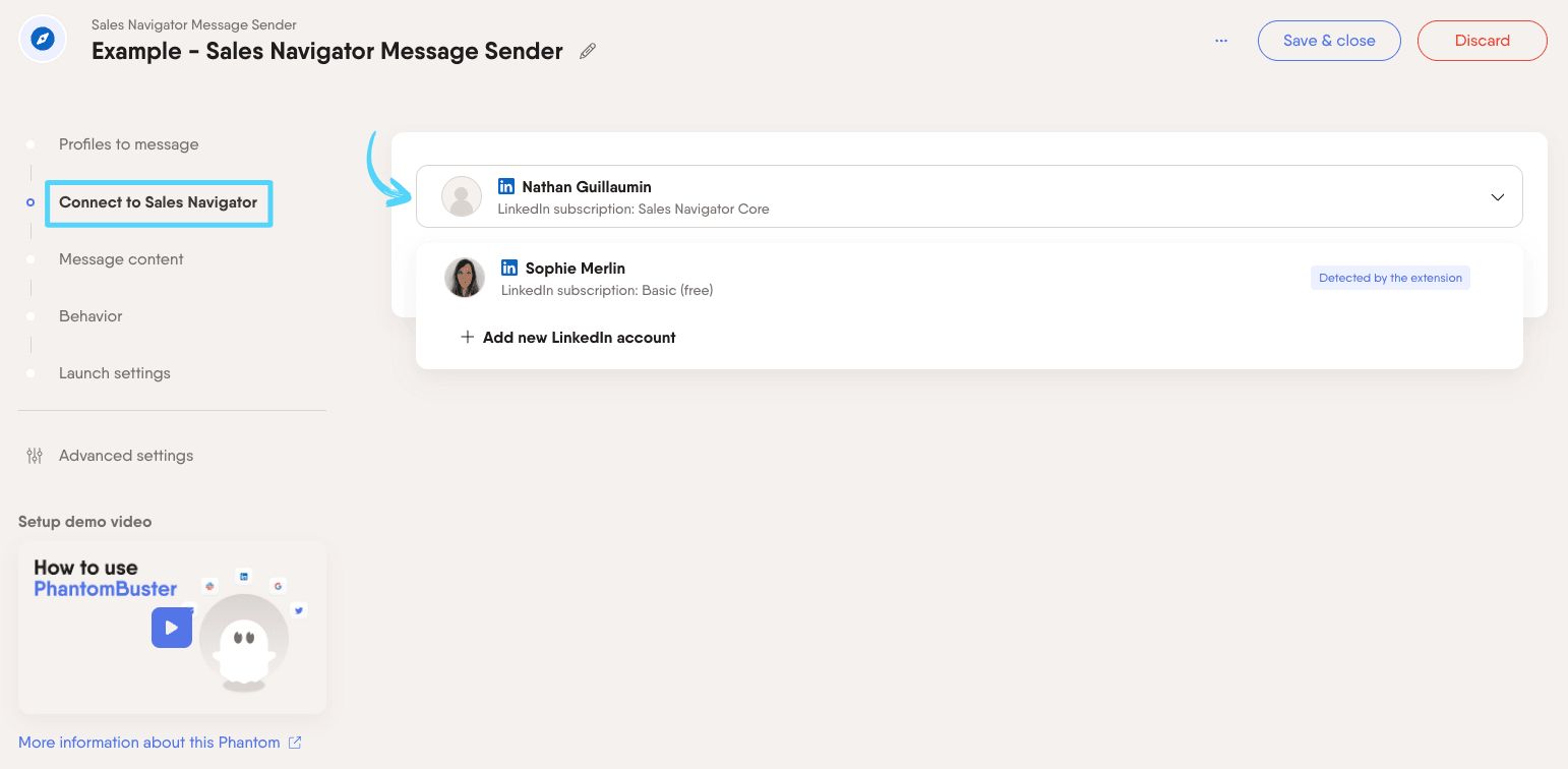 How to Use the Sales Navigator Message Sender – PhantomBuster