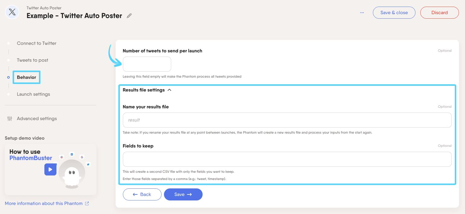 How to use the Twitter Auto Poster – PhantomBuster