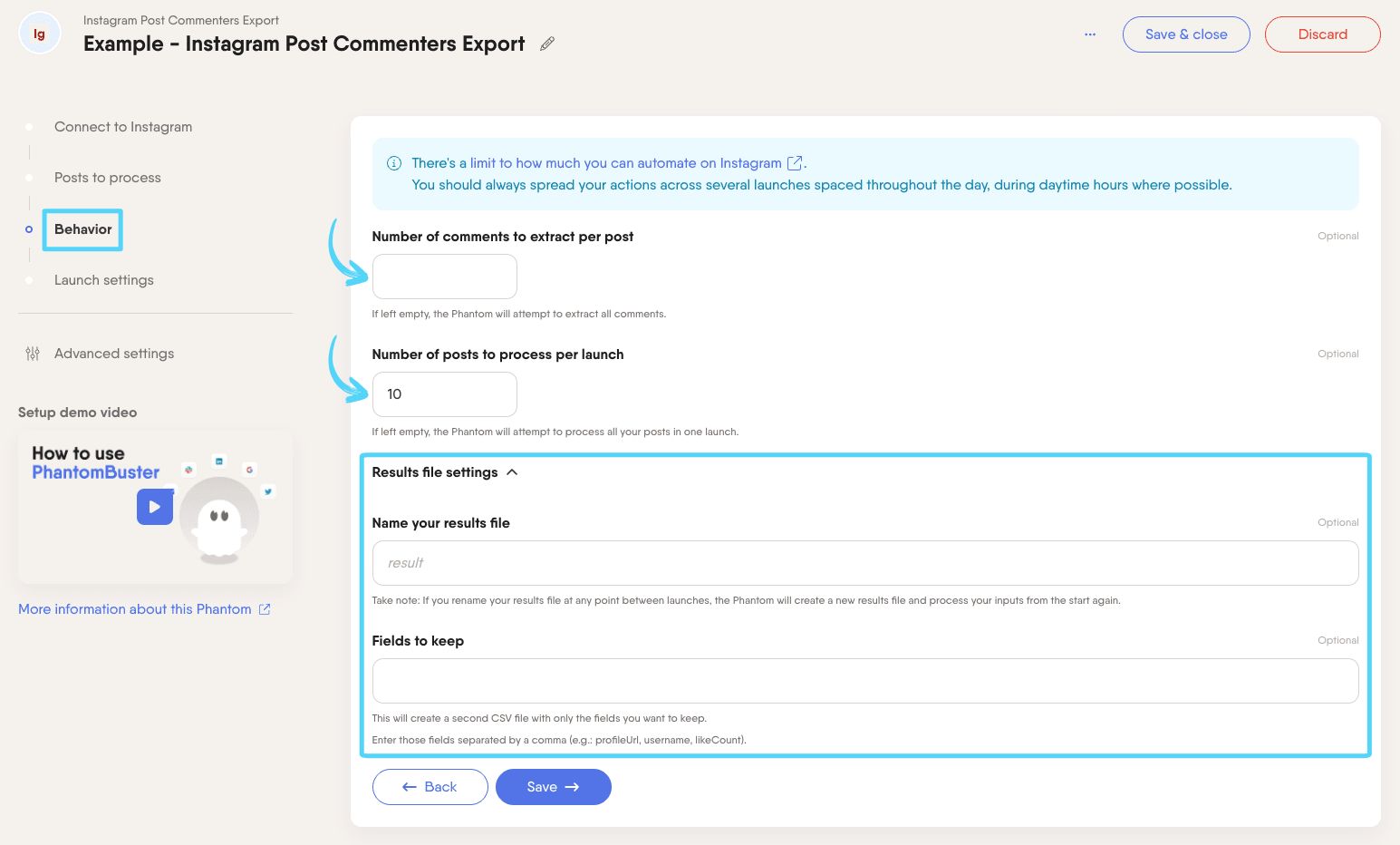 How to use the Instagram Post Commenters Export – PhantomBuster
