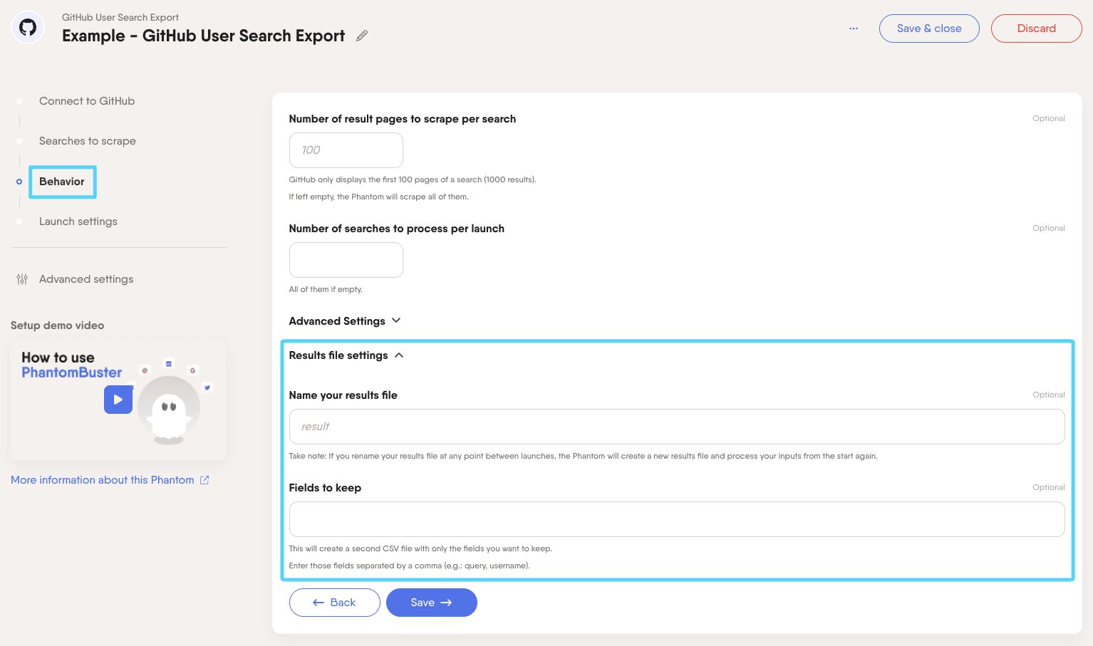 How to use the GitHub User Search Export – PhantomBuster