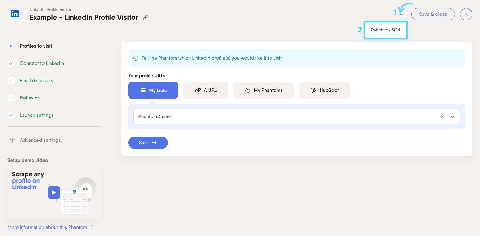 How to use dynamic input and UI settings with the API – PhantomBuster
