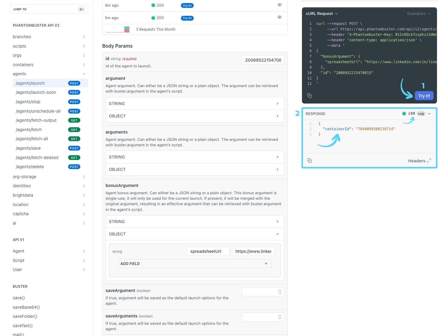 How to use dynamic input and UI settings with the API – PhantomBuster
