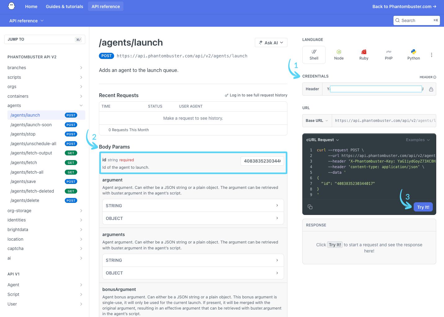 How to chain Phantoms via API – PhantomBuster
